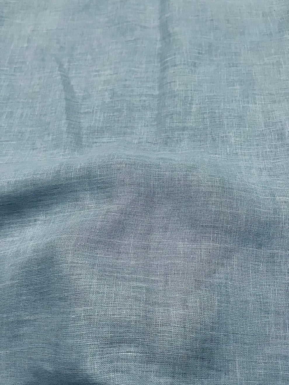 40 lea 58 inch 100% pure Handloom Linen Fabric -Powder Blue - kihums ...
